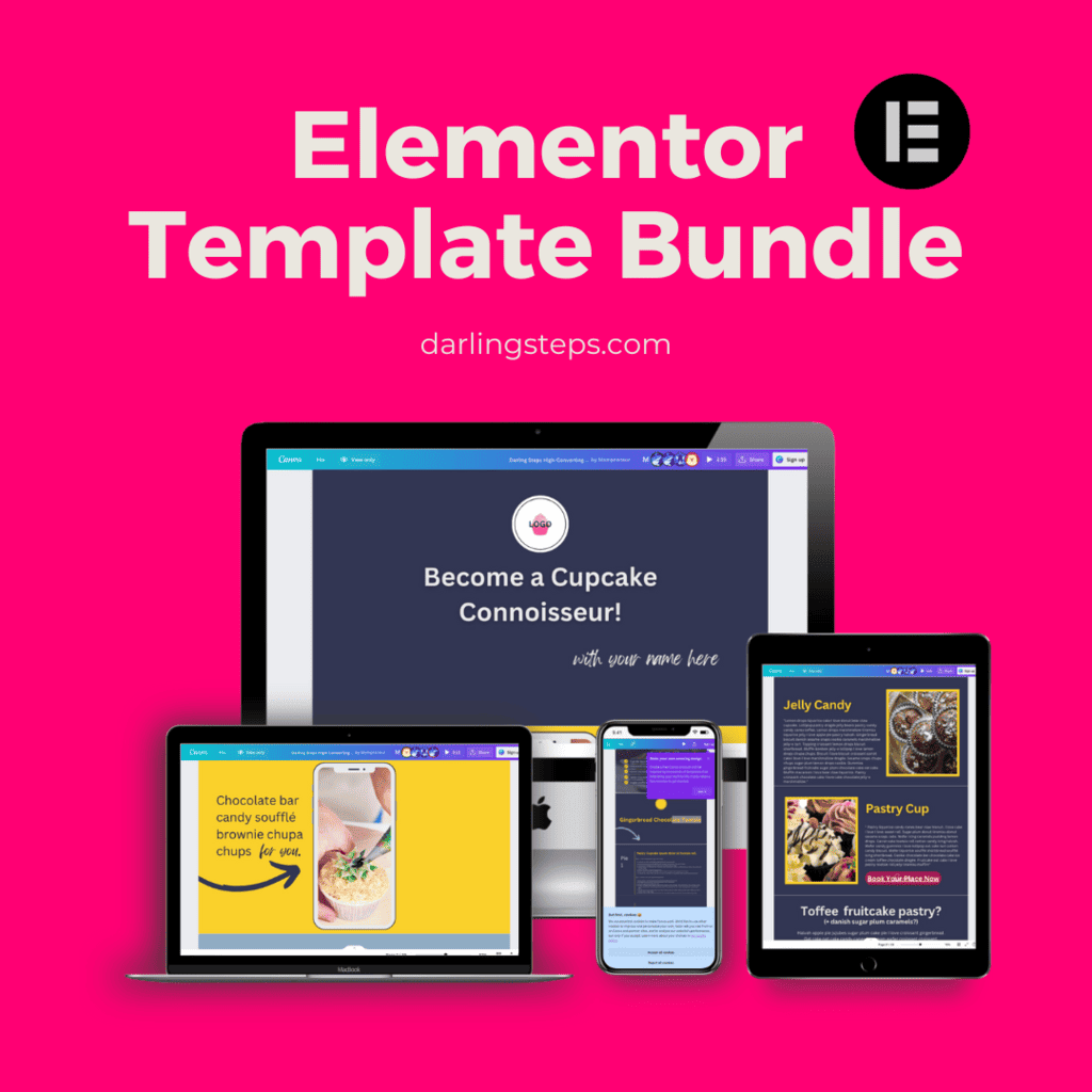 elementor template bundle - Darling Steps